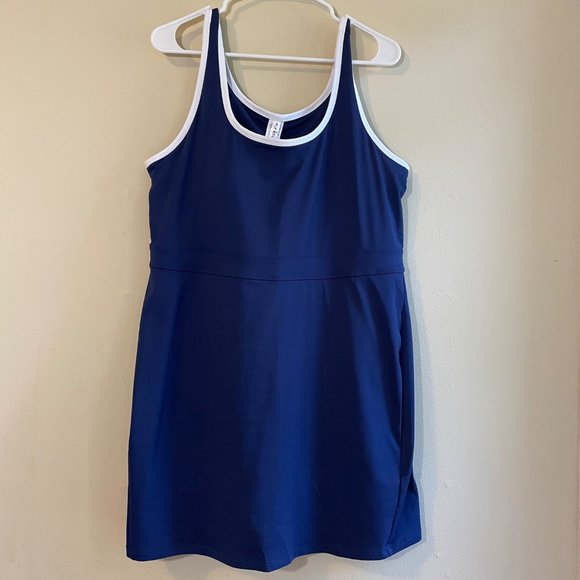 Fabletics | Dresses | Nwt Fabletics Blue And White Sporty Built In ...